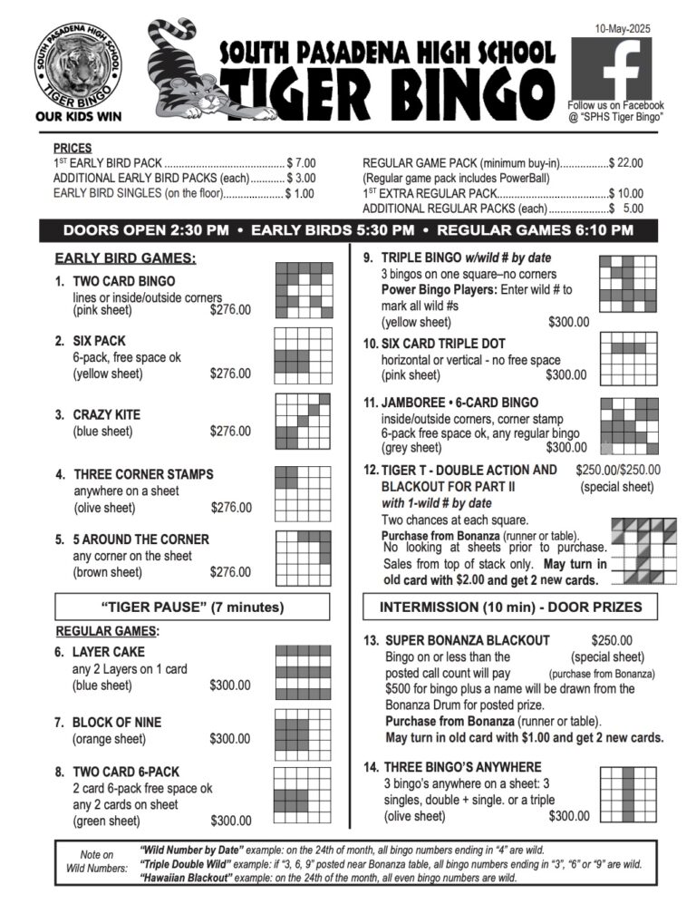 Tiger Bingo! – Tiger Boosters